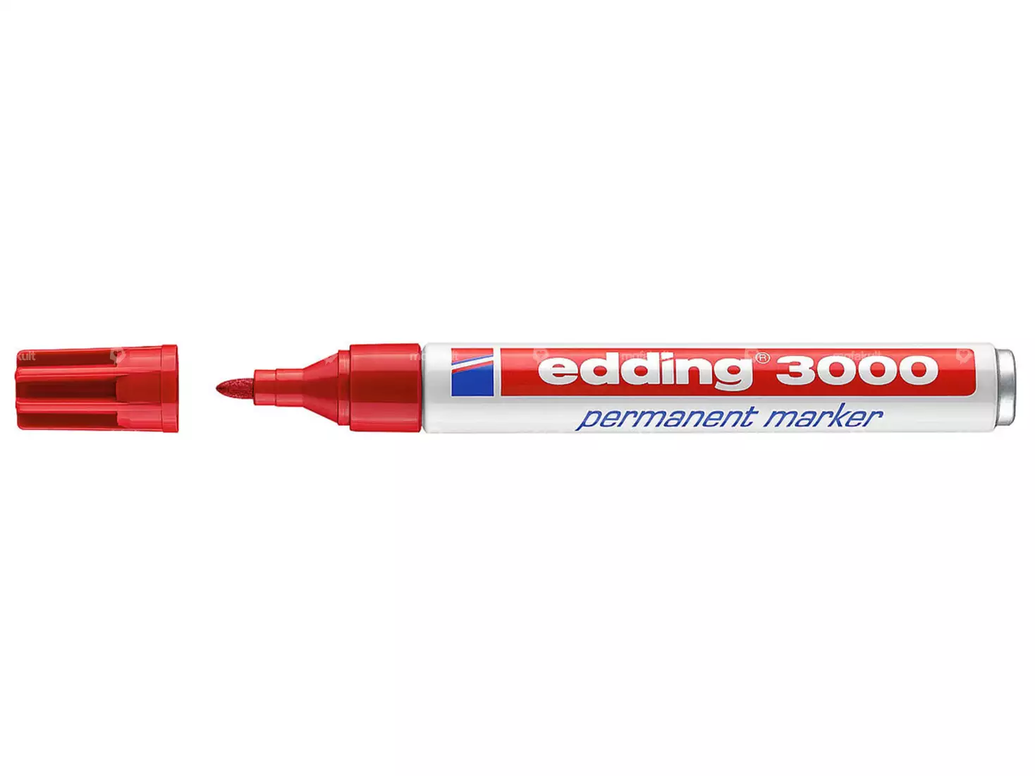 edding 3000 permanent marker 1.5 - 3.0 mm red | mofakult