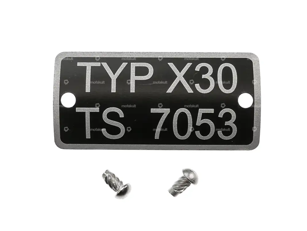 swiing® revival type plate TYPE X30 TS 7053 | Puch Velux | mofakult
