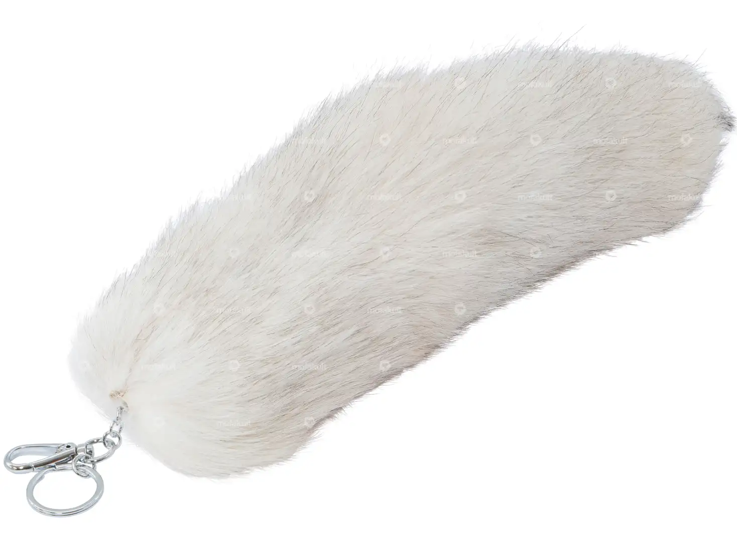 Fox tail pendant blue fox (real fur) | mofakult