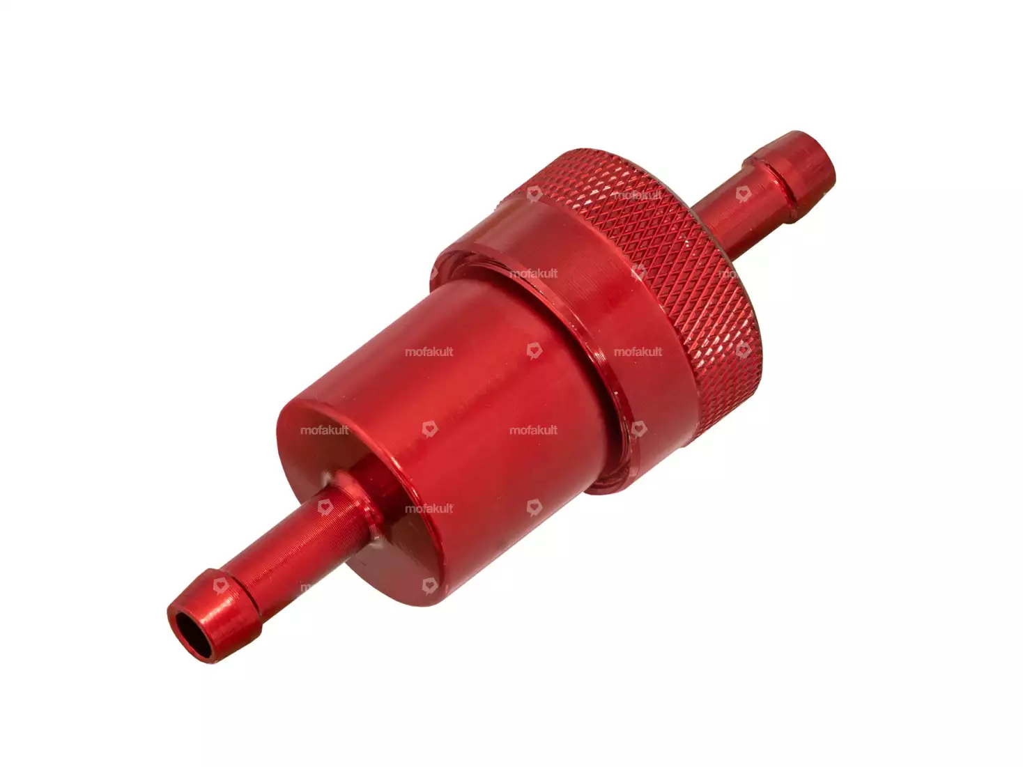 GPO fuel filter connection 6 mm aluminum red (removable) | mofakult