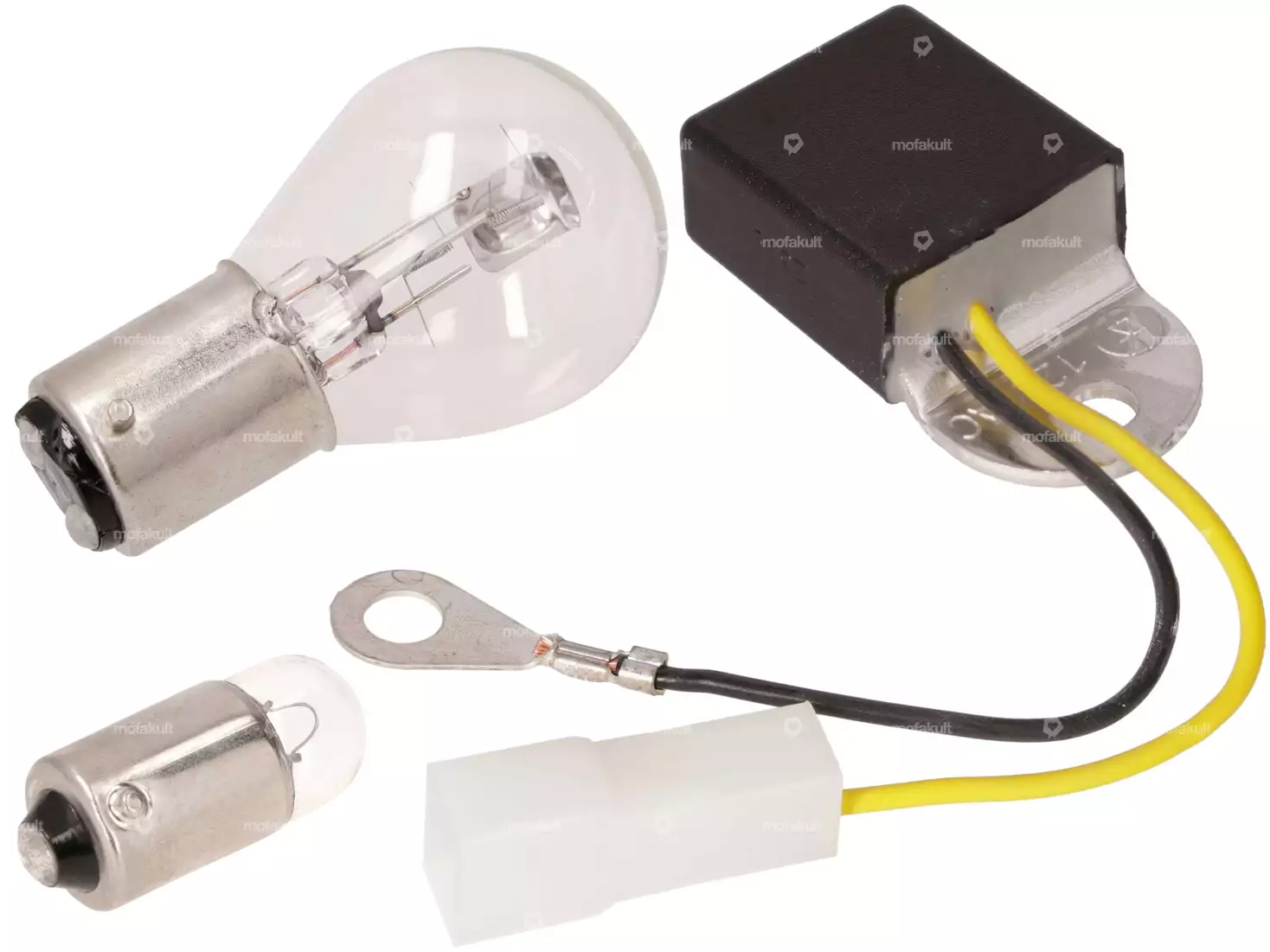 6V bulb set (BAX15d) with Leonelli voltage regulator | Puch | mofakult