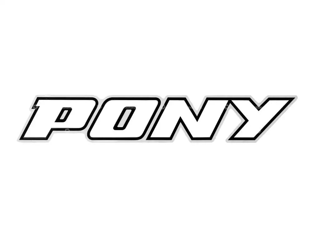Tank sticker "PONY" 179 x 30 mm | Pony 503 GTX (P0049) | mofakult