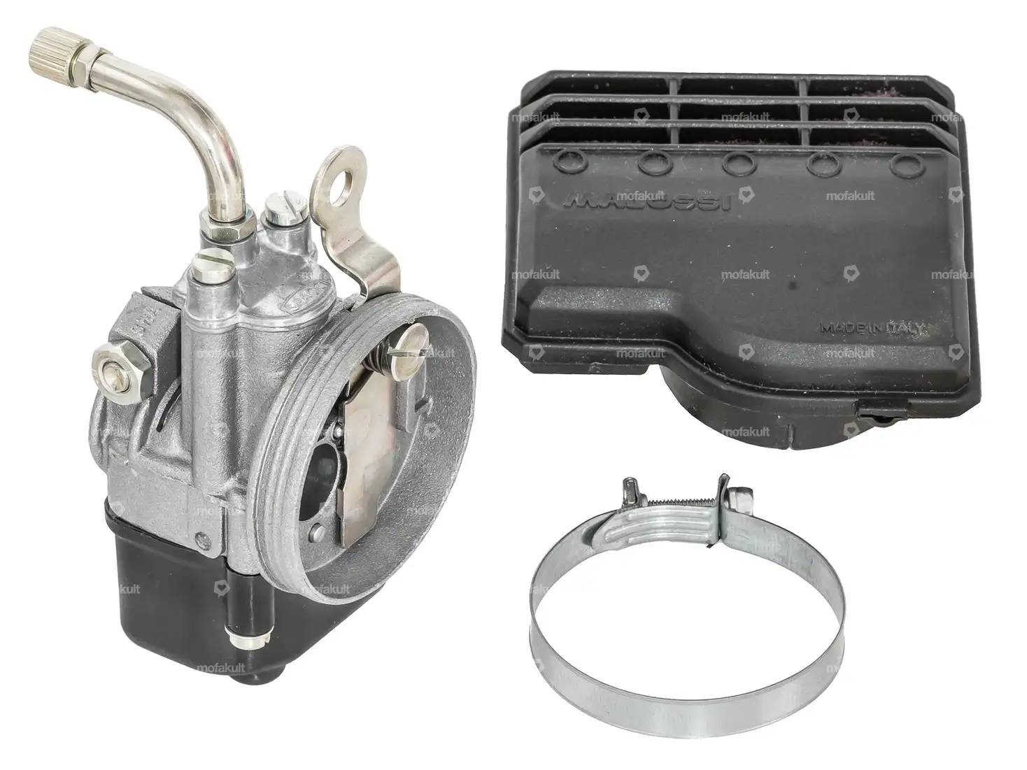 Dell'Orto 13/13 SHA carburetor & racing air filter set | Piaggio Ciao ...